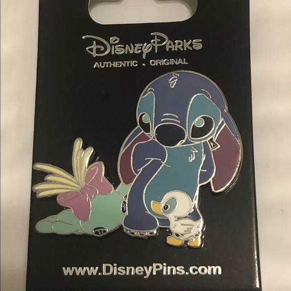 Disney | Jewelry | Disney Pin Stitch Scrump Sad Stitch Looking Sad With ...